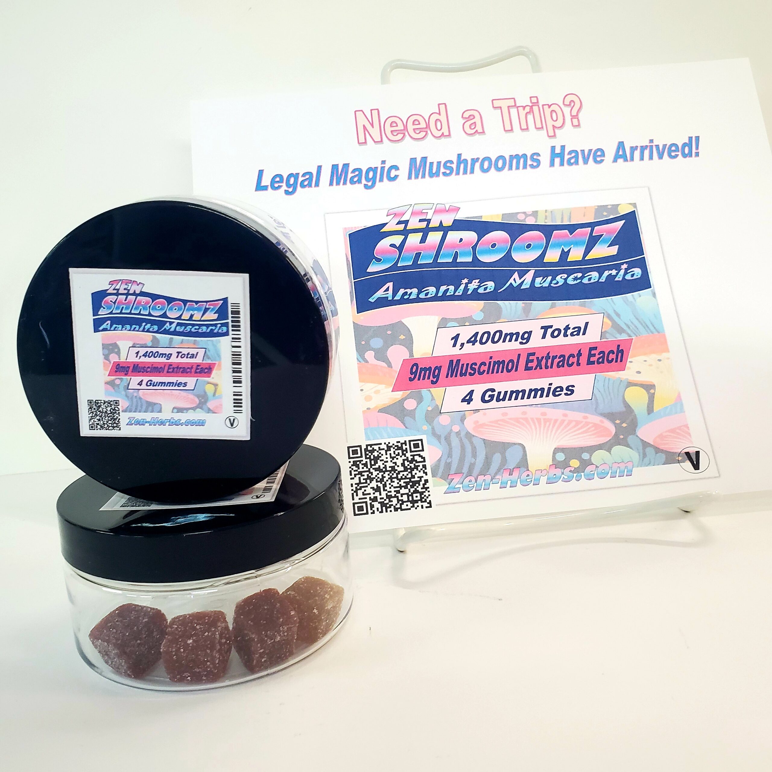 Zen Shroomz Amanita Gummies THC Free – Zen-Herbs
